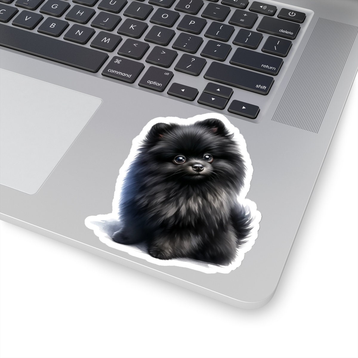 Black Pomeranian Vinyl Sticker, Gift for Pomeranian Owners, Dog Decal ...