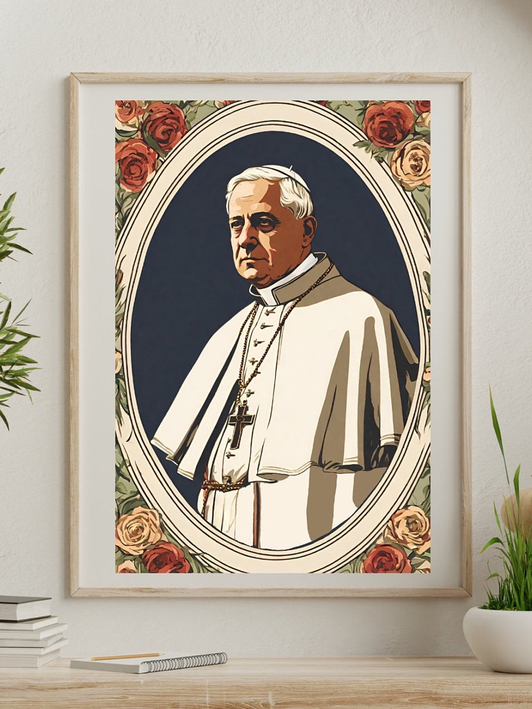 Vintage Pope Saint Pius X Art Print: Retro Catholic Decor (digital File ...