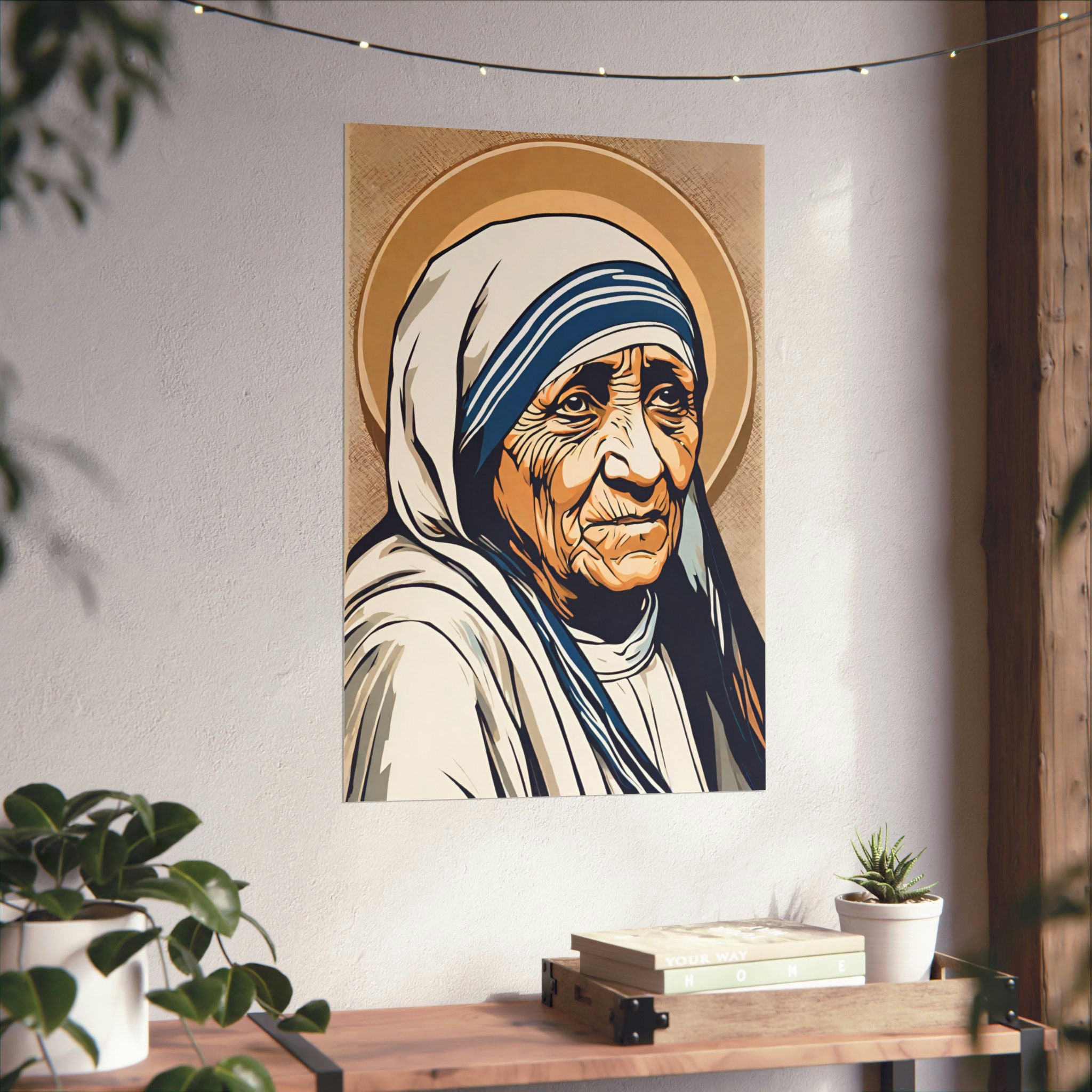 Vintage Saint Mother Teresa Poster St Teresa of Calcutta Art - Etsy