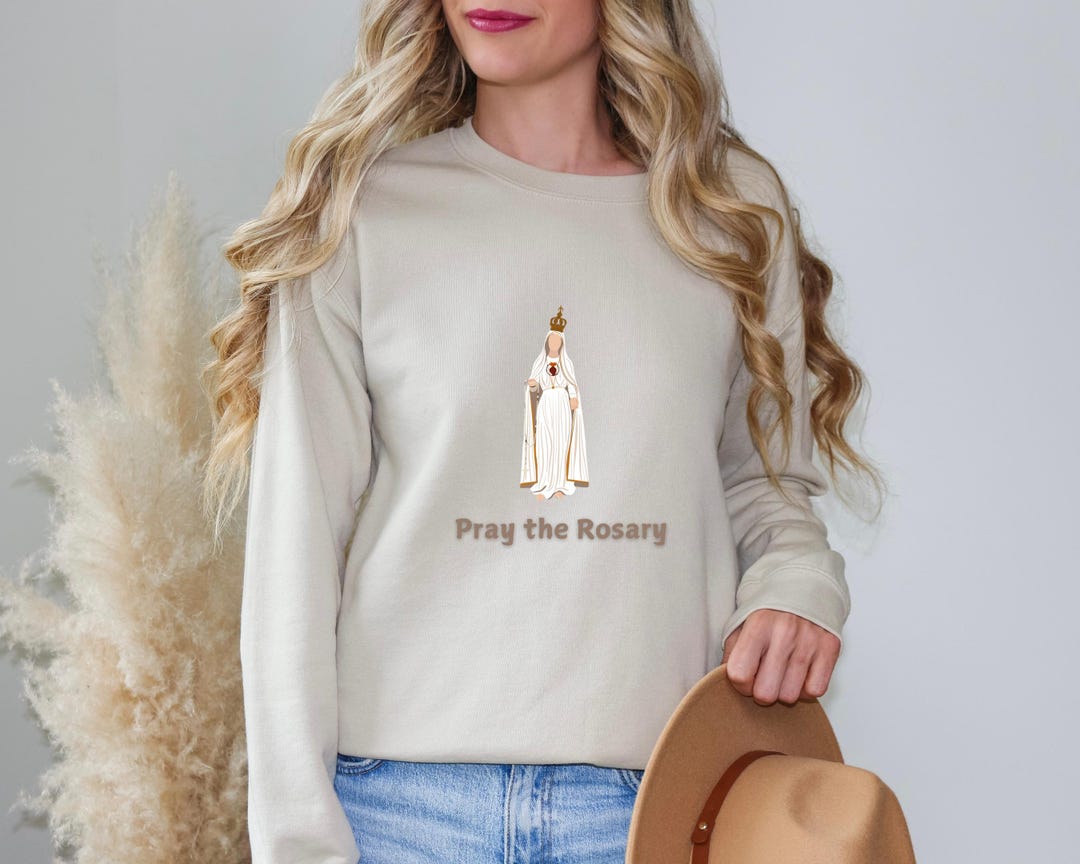 Our Lady of Fatima Sweatshirt, Catholic Sweatshirt, Religious Apparel ...
