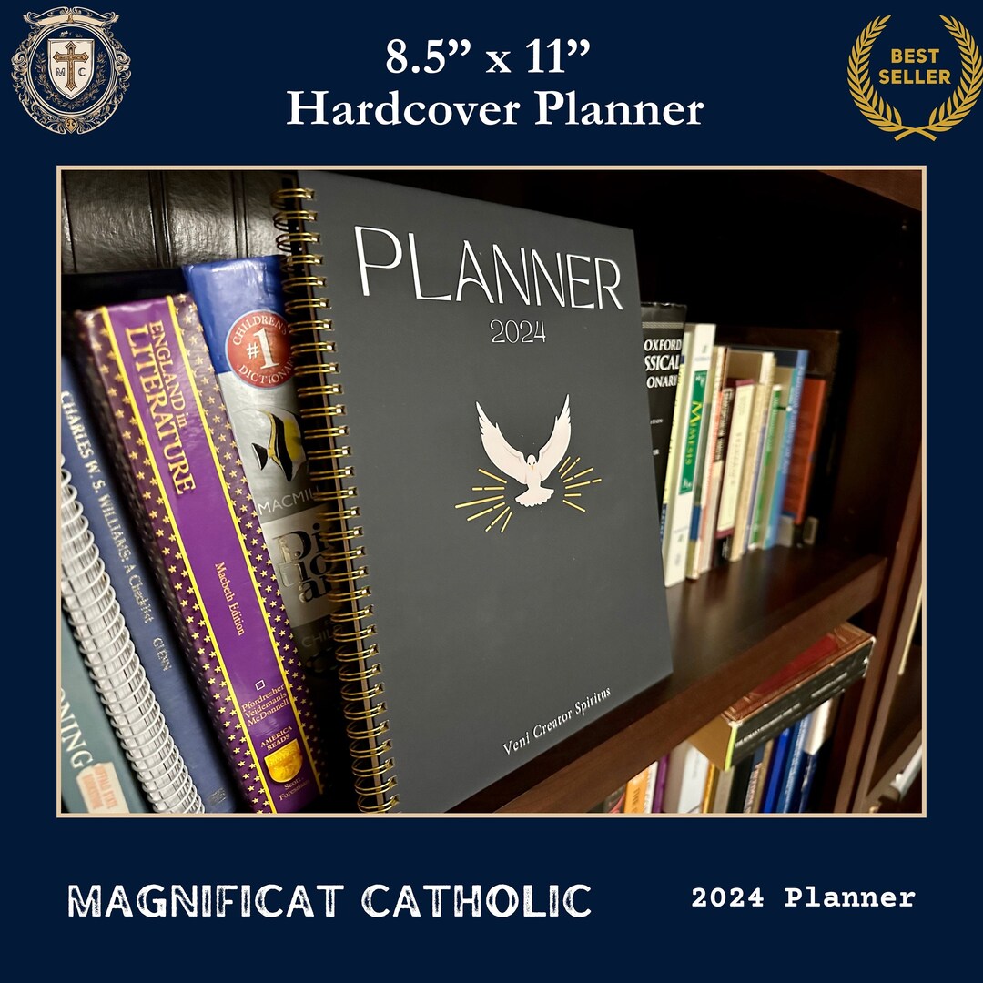 2024 Catholic Planner, Hardcover Planner, Sturdy Scheduler, Weekly ...