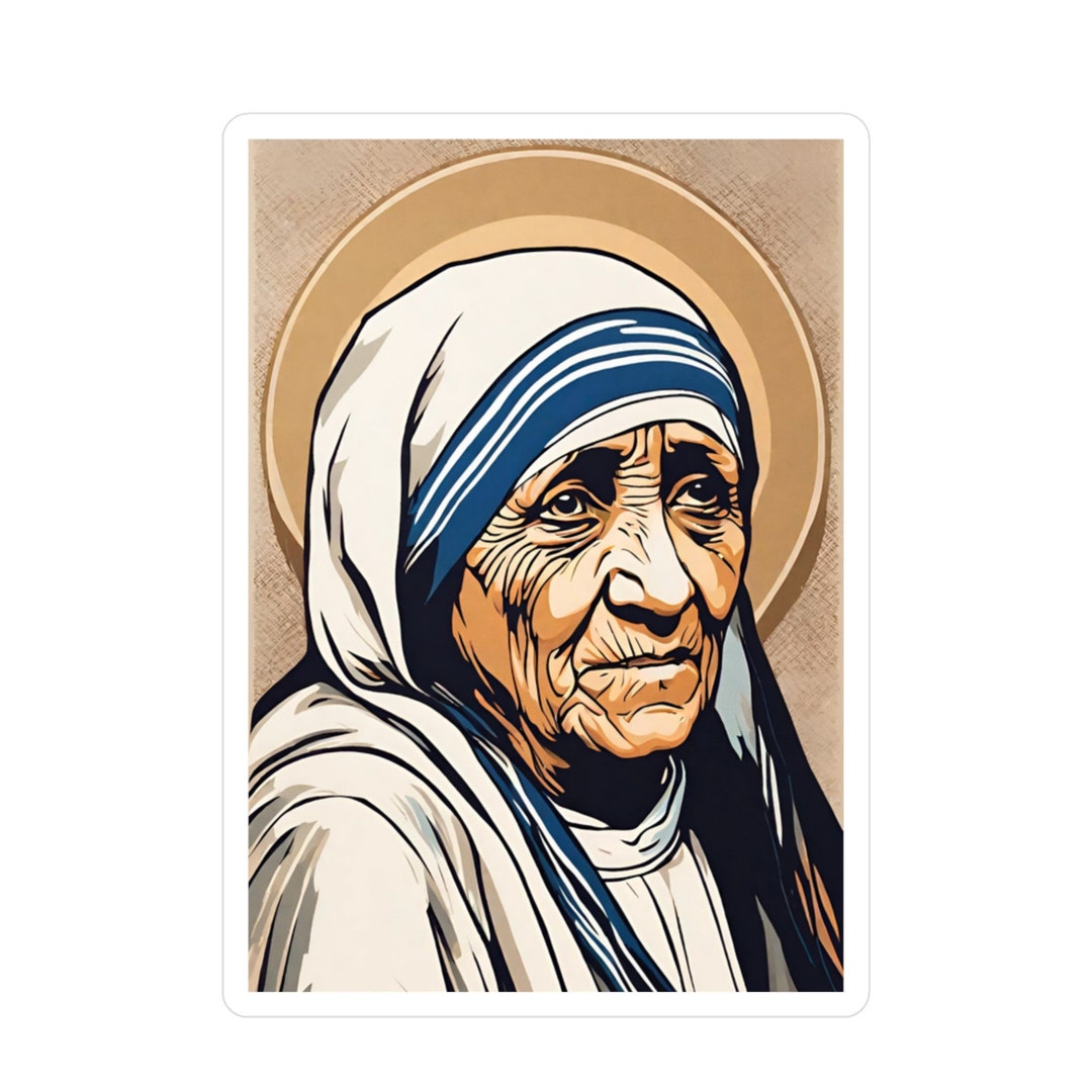 Mother Teresa Sticker: Saint Teresa of Calcutta Vinyl Decal - Etsy