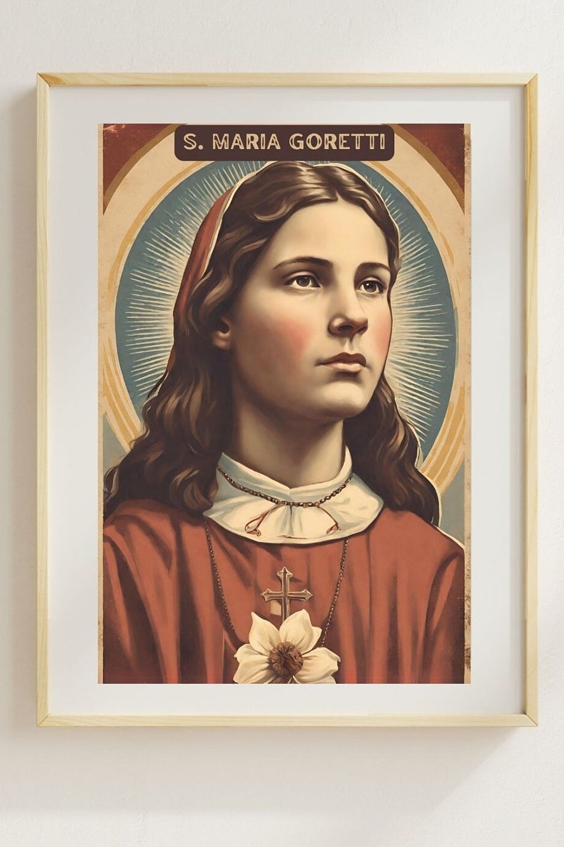 Vintage Saint Maria Goretti, Printable Holy Card Image, Perfect for ...