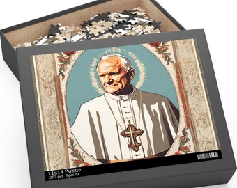 Vintage Saint John Paul II Premium Poster, Pope St JP2 Art, Retro ...
