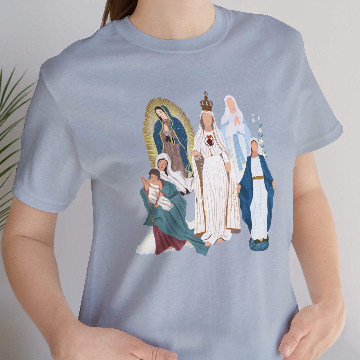 Blessed Virgin Mary T-shirt: Marian Medley Catholic Gift - Etsy