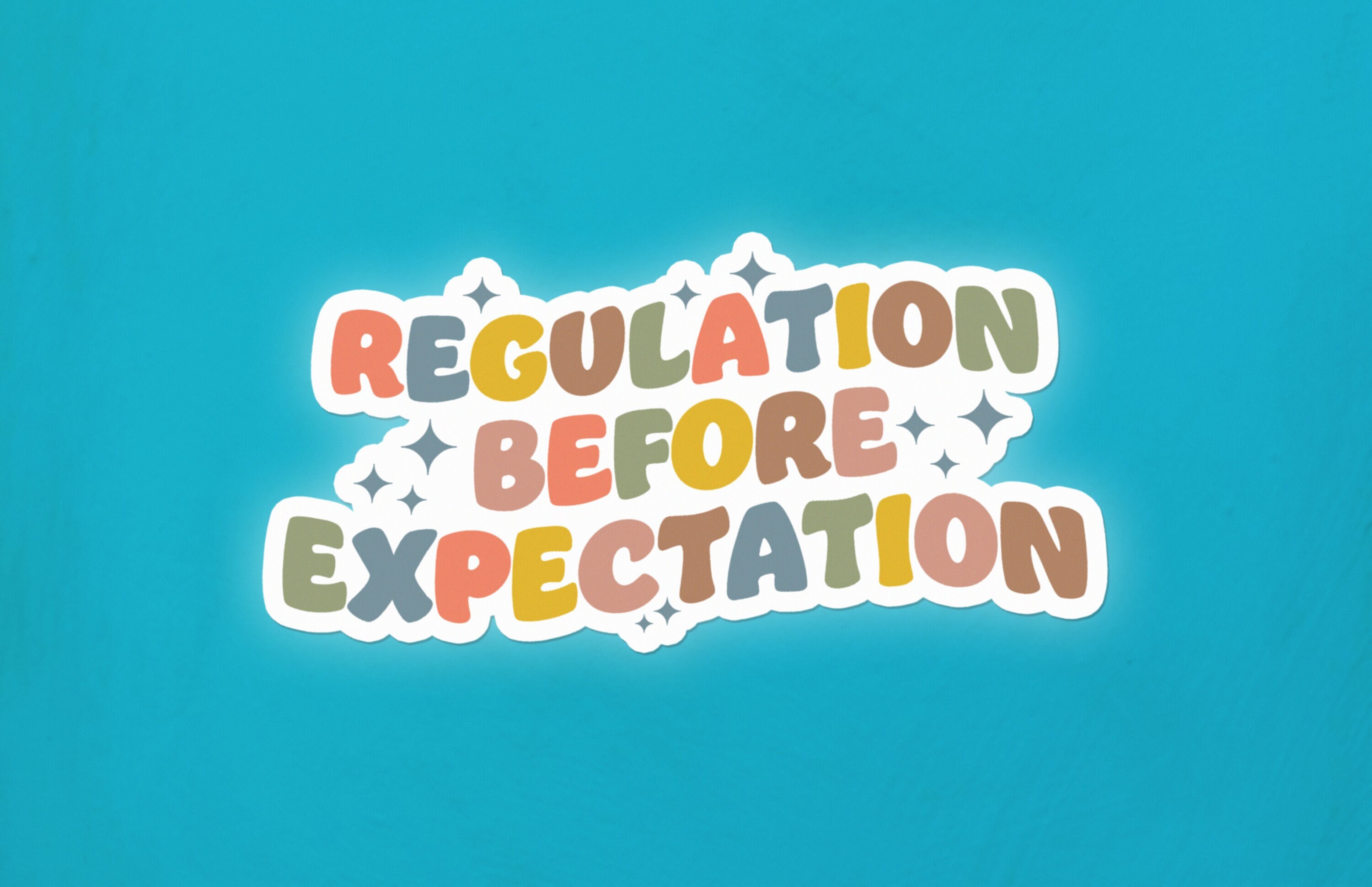 Regulation Before Expectation Sticker ADHD Neurodivergent - Etsy