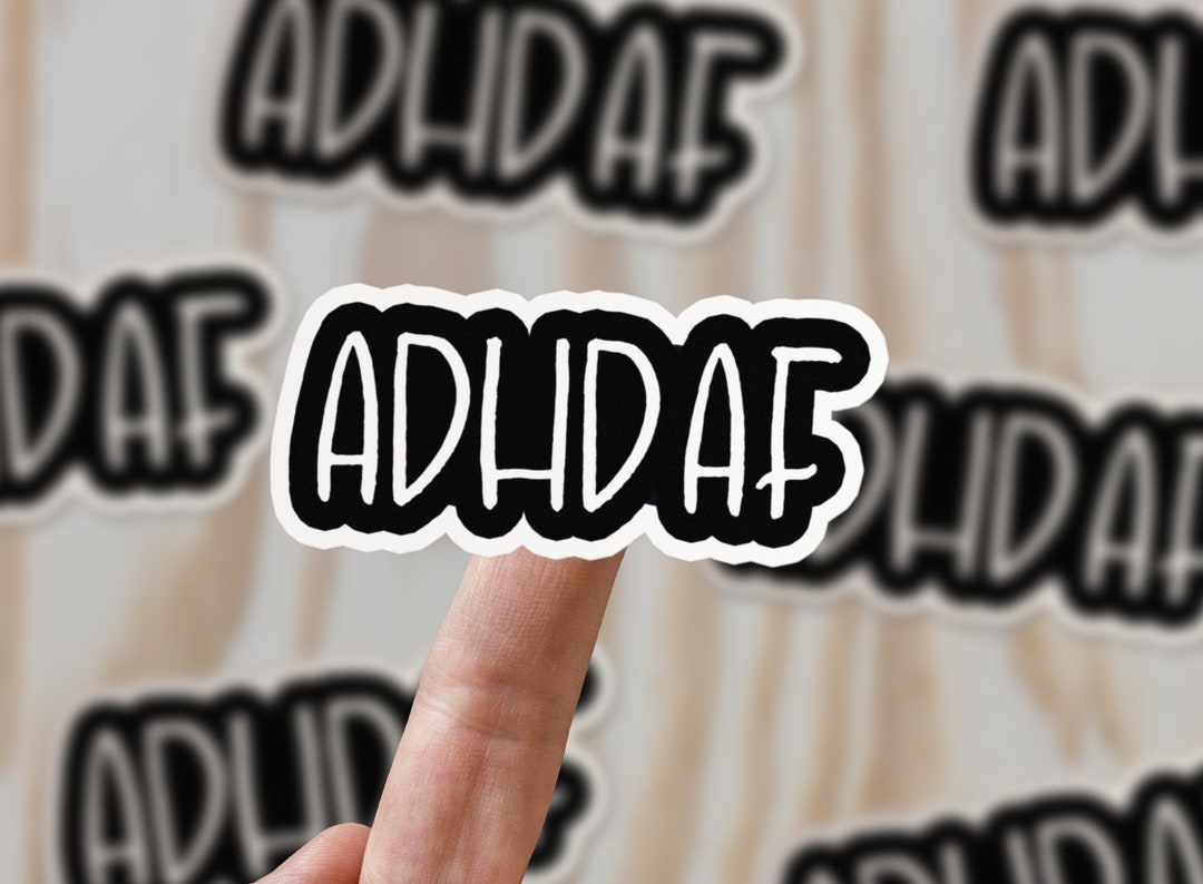 ADHD Vinyl Sticker, Neurodivergent Sticker, Trendy Sticker, Neurospicy ...
