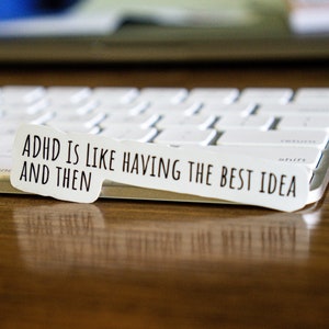 ADHD Brain Sticker, ADHD Neurodivergent Vinyl Sticker, Executive ...