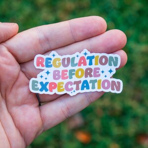 Regulation Before Expectation Sticker, ADHD Neurodivergent Teacher ...