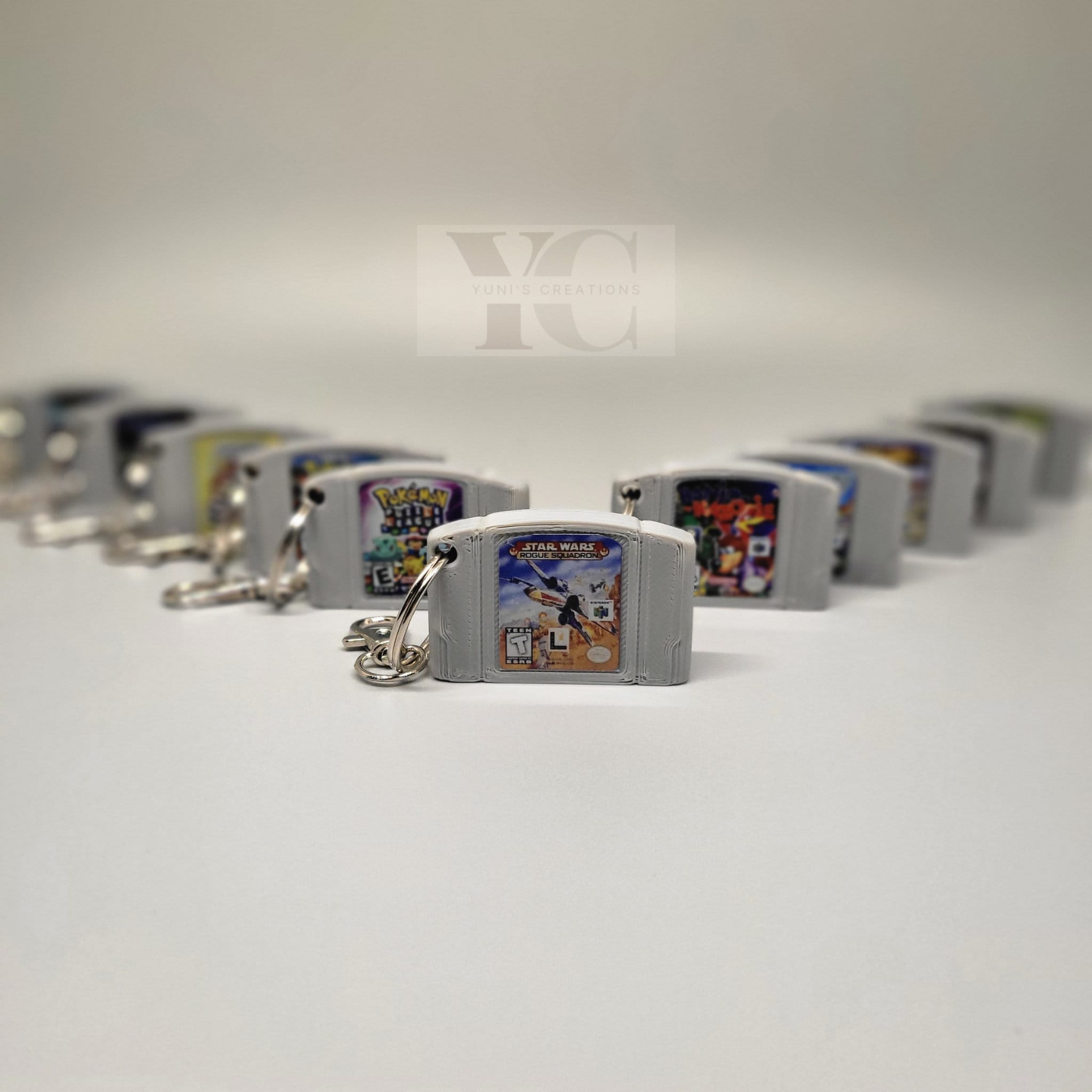 Nintendo 64 Game Cartridges Keychain Zelda Mario Bros Pokemon Starwars ...