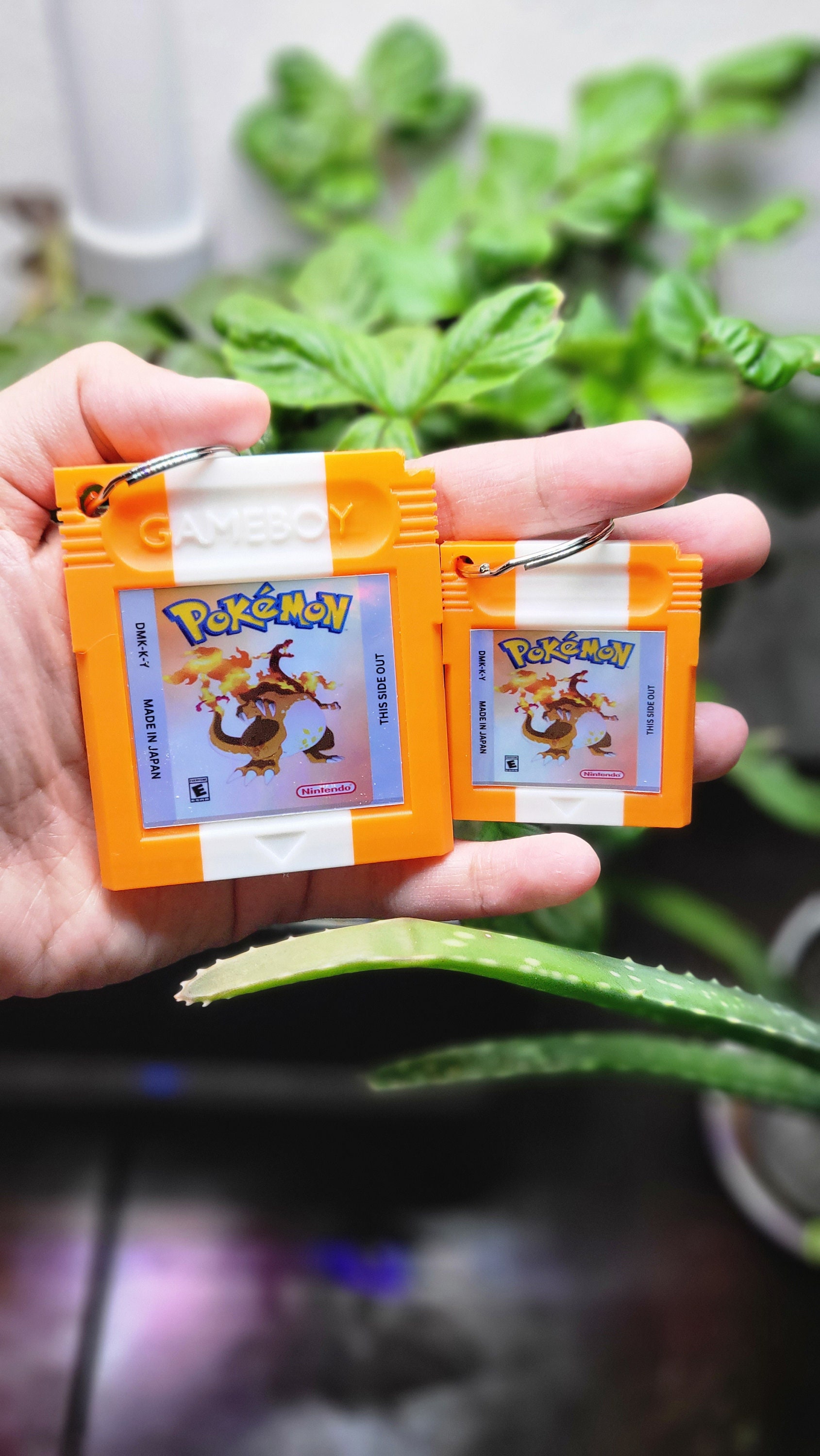 Mega Charizard X and Dynamax Charizard Game Boy Cartridge Keychain ...