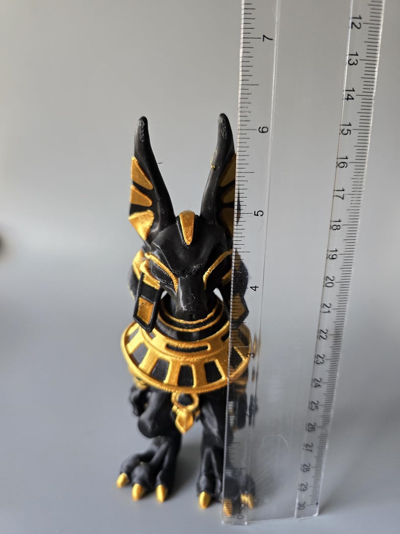 Anubis 3D Printed Articulated Anubis Figure Egyptian God Anubis Figure ...