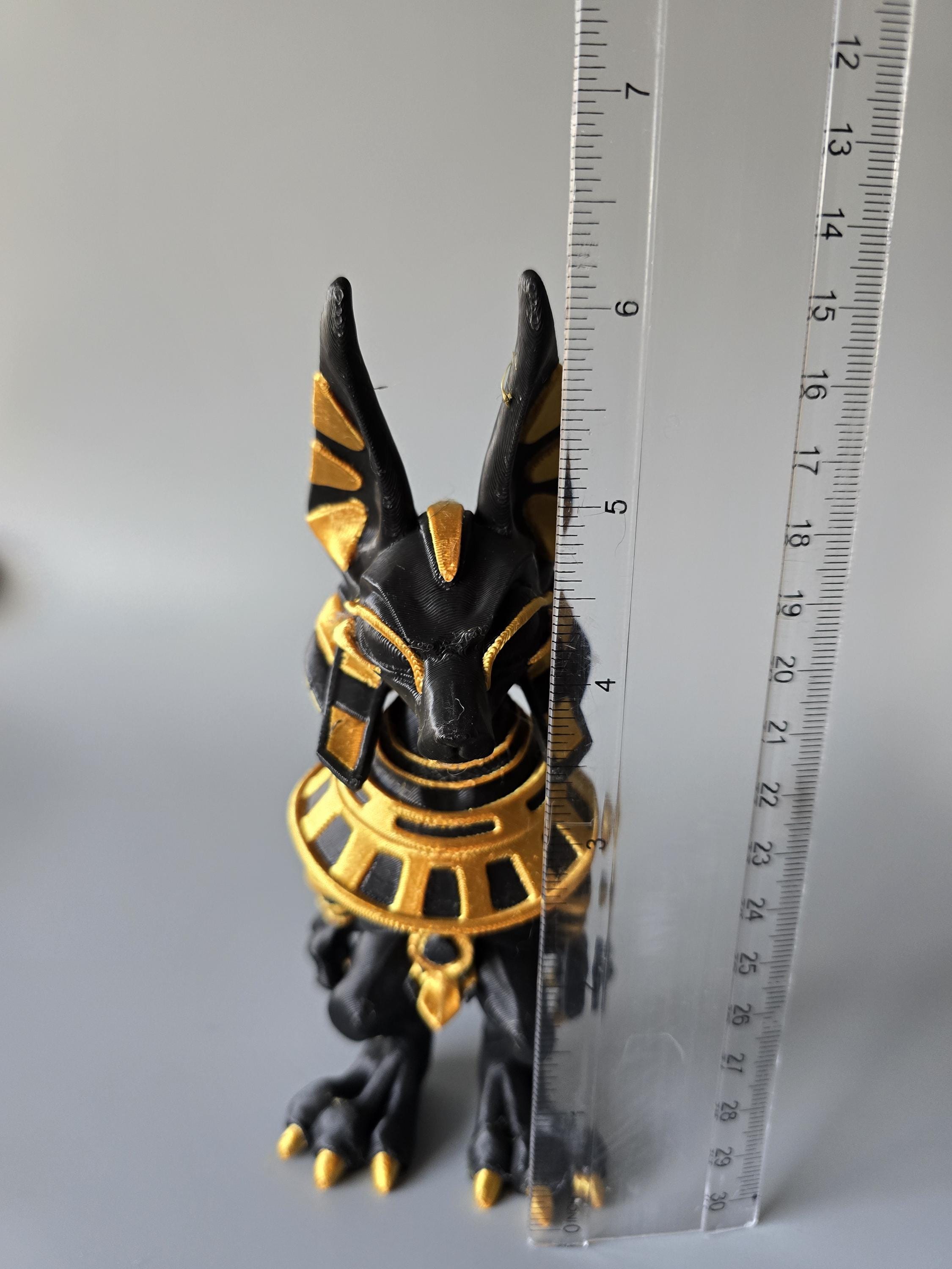 Anubis 3D Printed Articulated Anubis Figure Egyptian God Anubis Figure ...