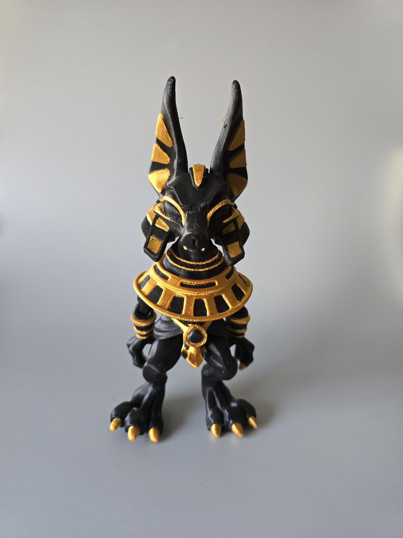 Anubis 3D Printed Articulated Anubis Figure Egyptian God Anubis Figure ...
