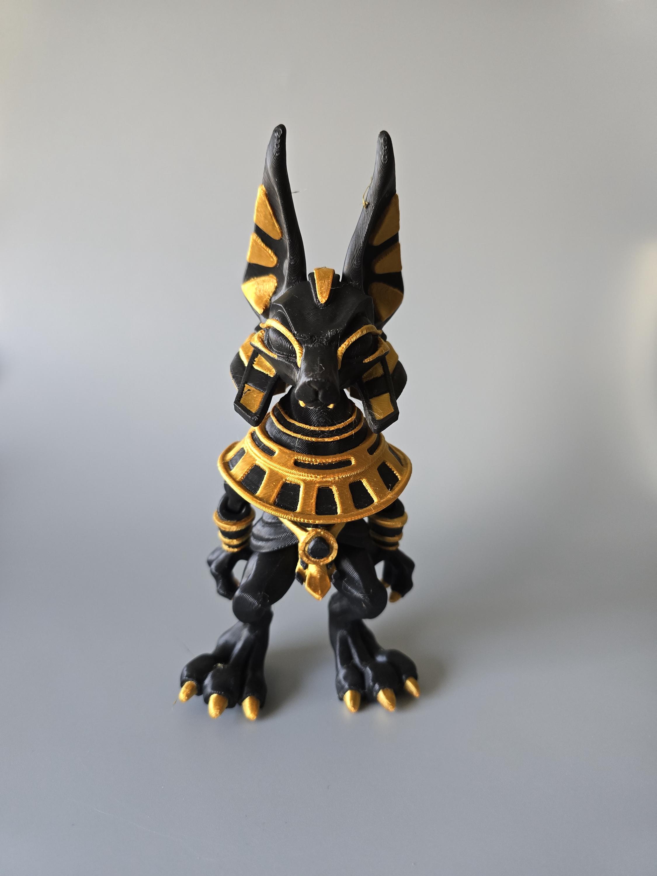 Anubis 3D Printed Articulated Anubis Figure Egyptian God Anubis Figure ...