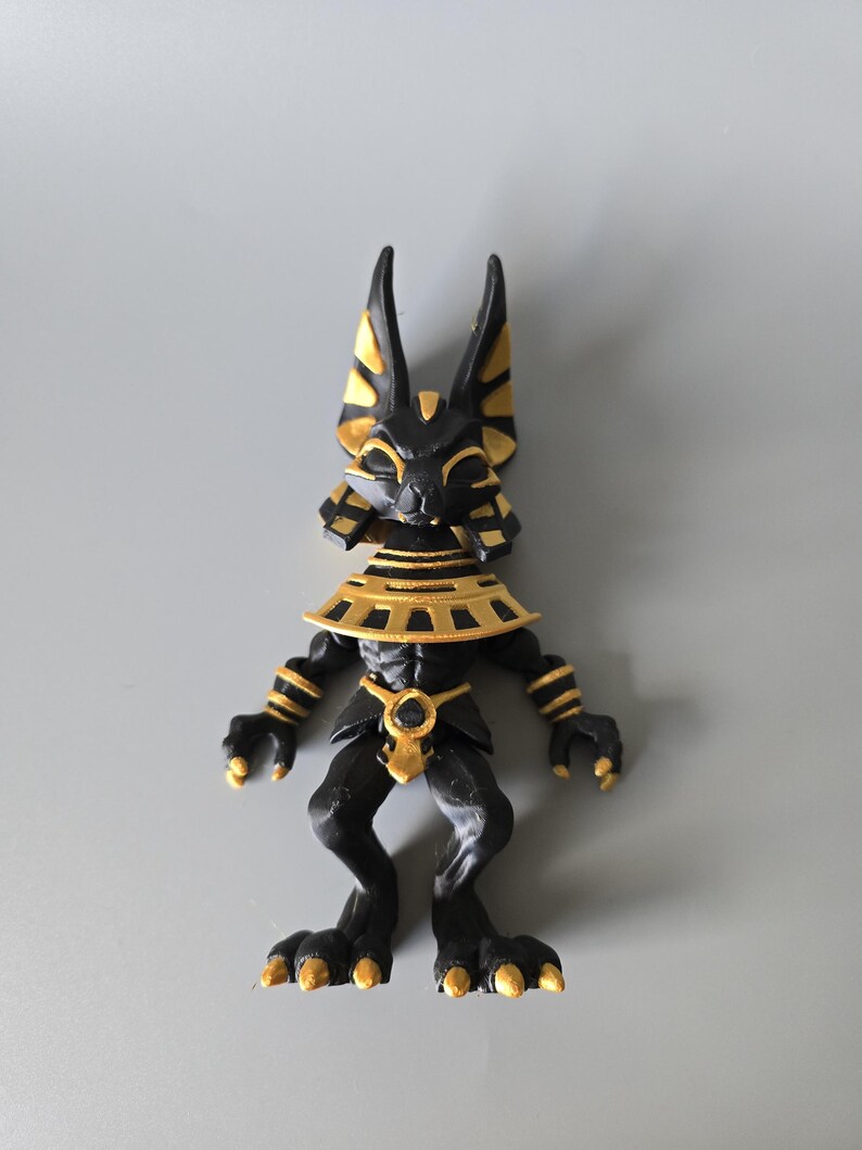 Anubis 3D Printed Articulated Anubis Figure Egyptian God Anubis Figure ...