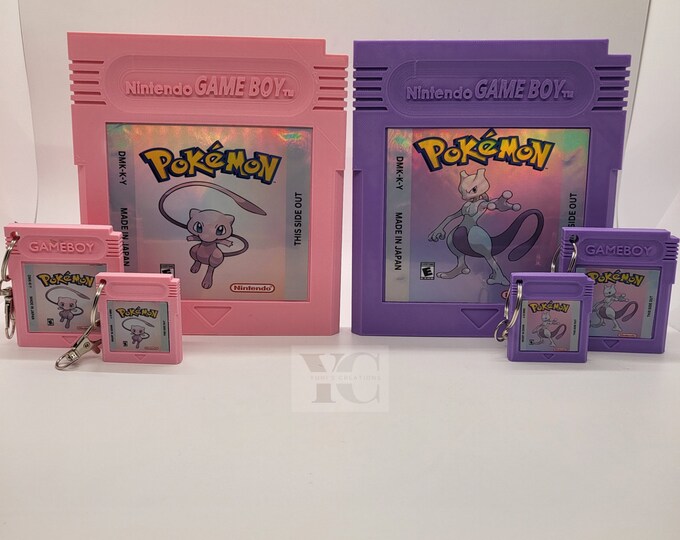 Nintendo Gameboy Wall Decor GIANT Size Pokemon mew, Mewtwo Pink, Purple ...