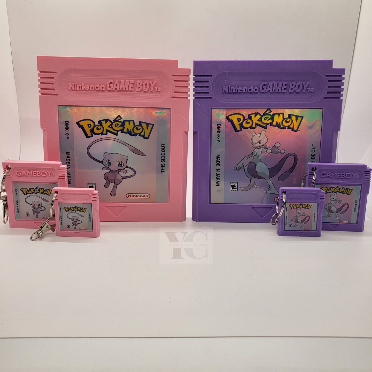 Nintendo Gameboy Wall Decor GIANT Size Pokemon mew, Mewtwo Pink, Purple ...
