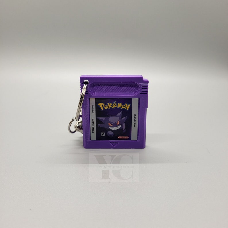Nintendo Gameboy Keychain - Mini & Real Size | Pokemon (gengar ...