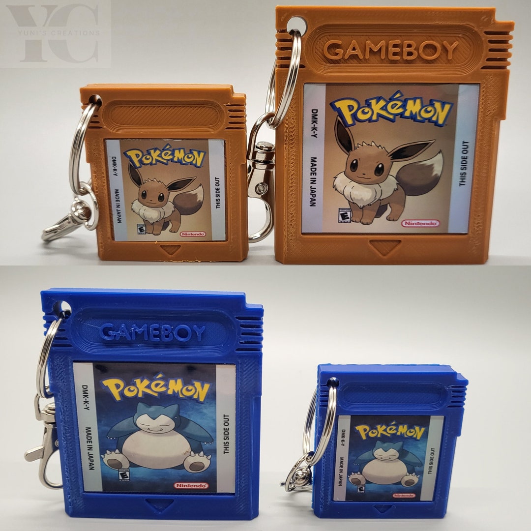 Nintendo Gameboy Keychain - Mini & Real Size | Pokemon (eevee, Snorlax ...