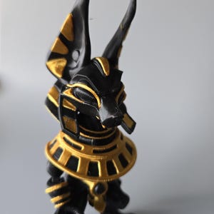 Anubis 3D Printed Articulated Anubis Figure Egyptian God Anubis Figure ...