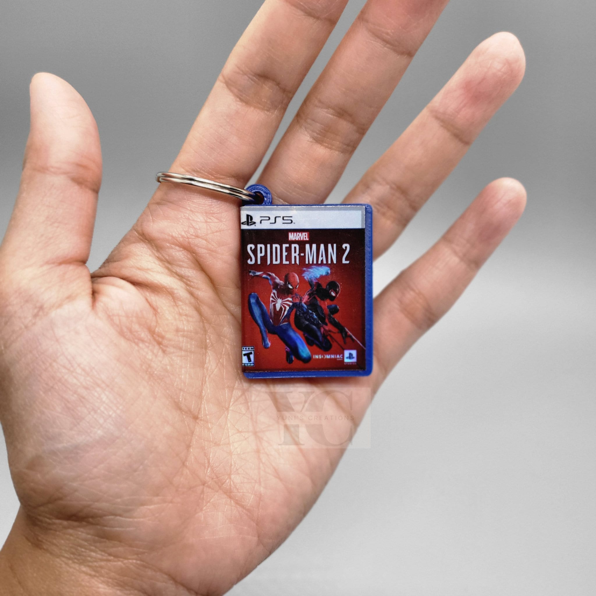 PS5 Game Box Keychain Spiderman 2, Minecraft Legends, Star Wars Jedi ...