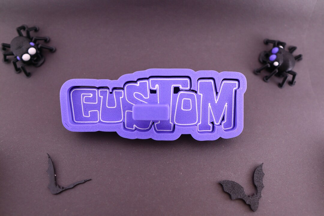 Halloween Custom Text Cookie Cutter Kit, Personalizable, Stamp ...
