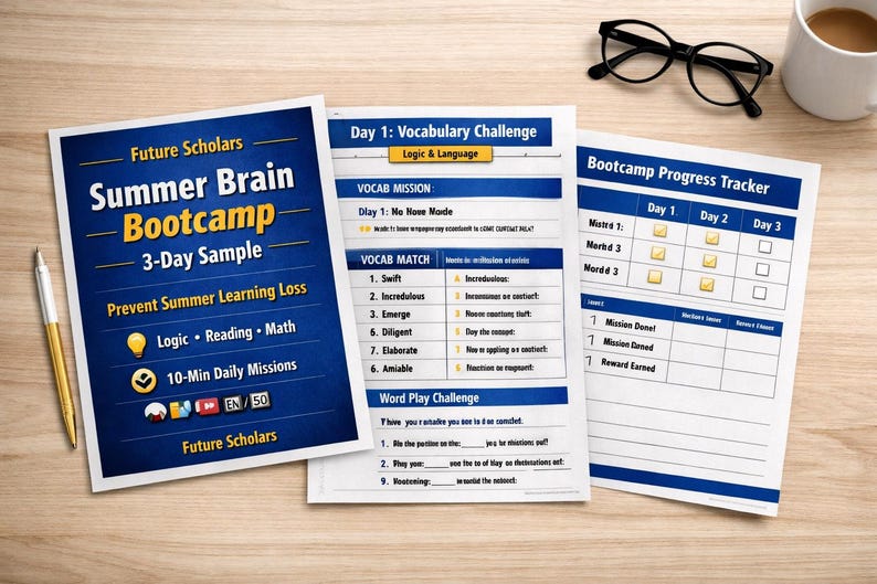 Middle School SAT Prep Printable | Bilingual Summer Brain Bootcamp ...