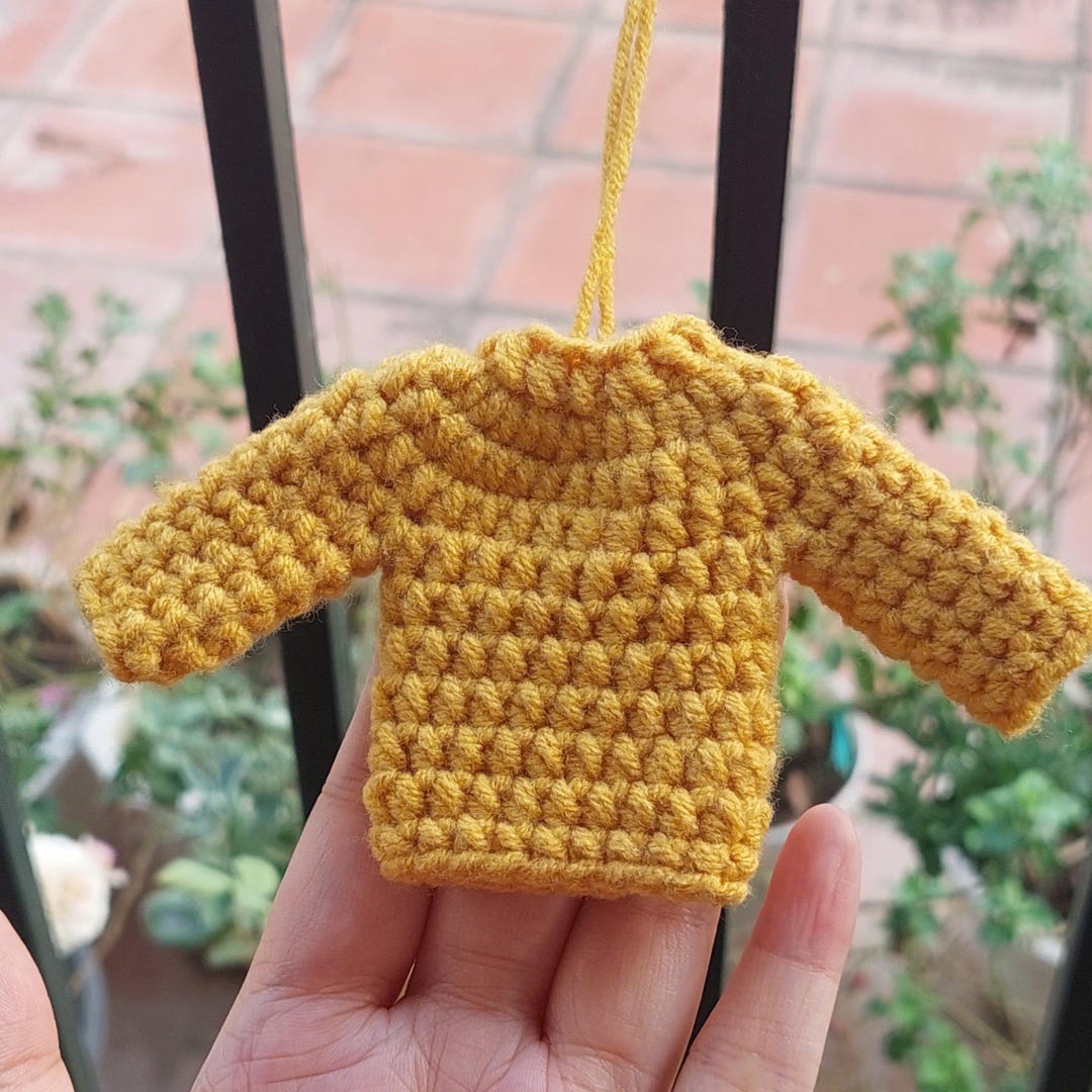 Mini Crocheted Sweater Ornament Chrismast Tree Decoration - Etsy
