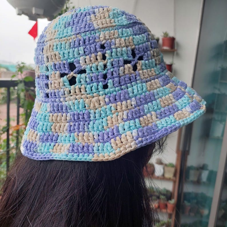 Handcrafted Paper Brush Fiber Bucket Hat for Men and Women, Lightweight ...