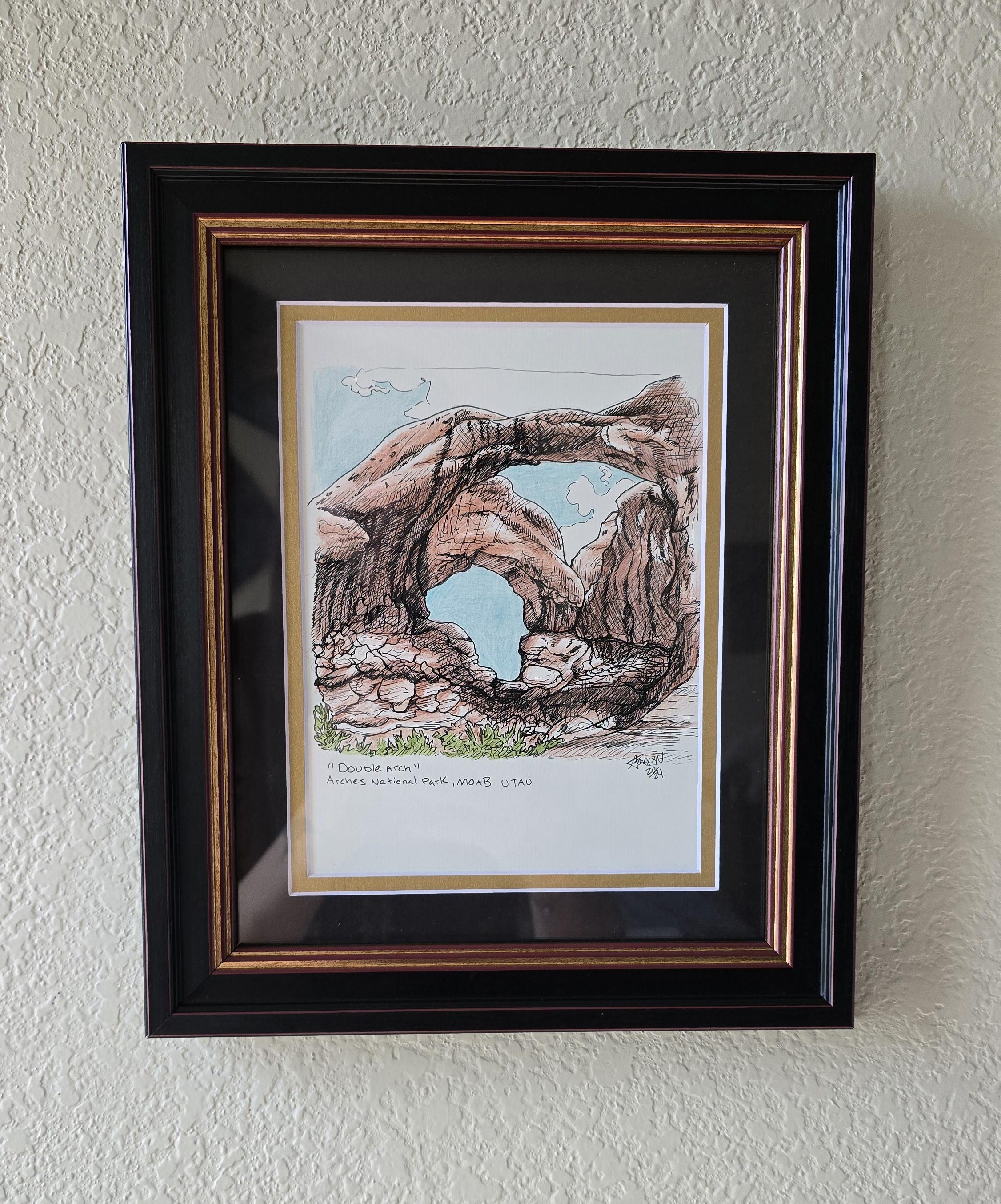 Double Arch ORIGINAL Hand Drawn Sketch (unframed) - Etsy