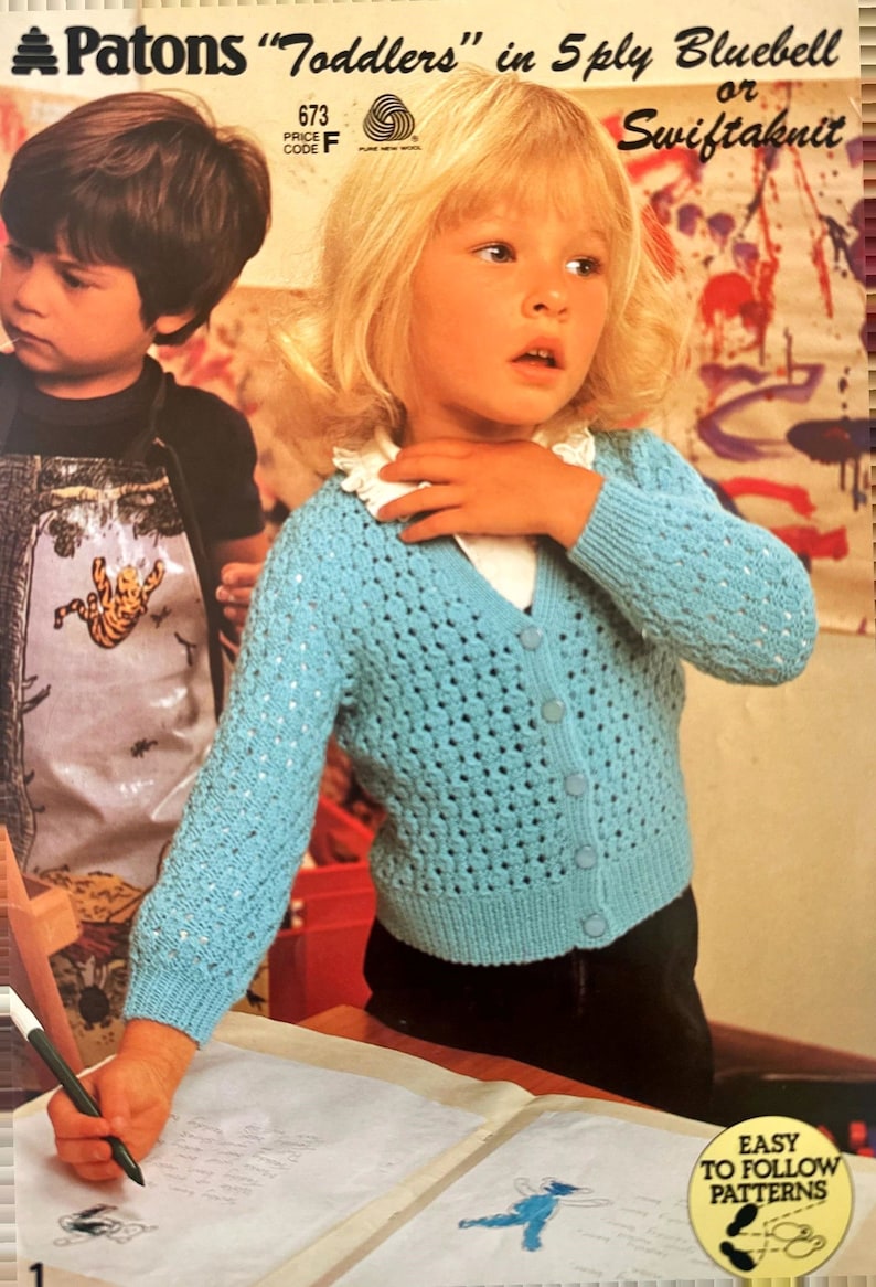 Patons - Toddlers - Vintage Knit Patterns - DIGITAL FILE ONLY - Etsy