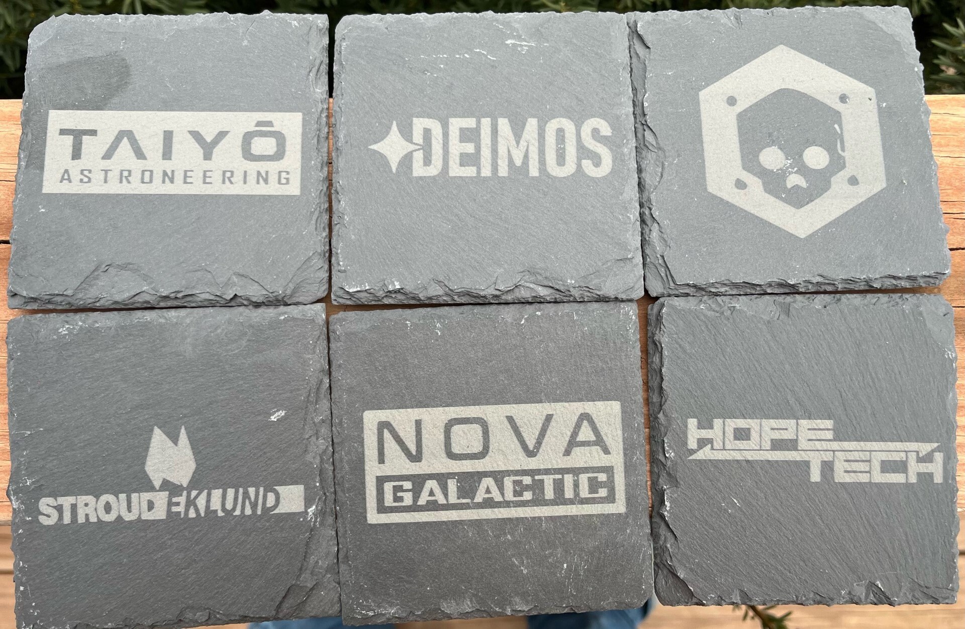 Starfield Coasters Set 4 Slate - Etsy