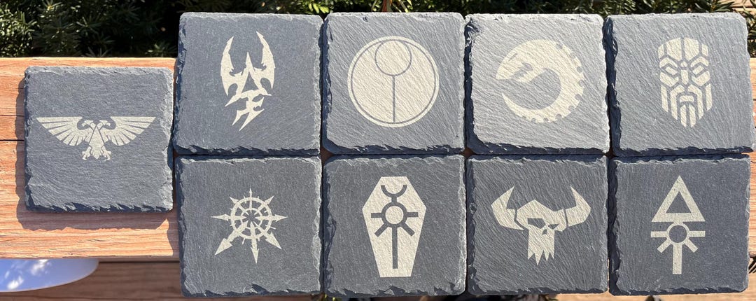 WH40K All Factions Icon Coaster Set 4 Slate - Etsy