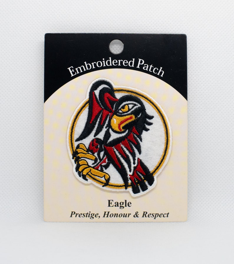 Coast Salish 'eagle Defending' Design by Douglas Lafortune | Iron-on 6 ...