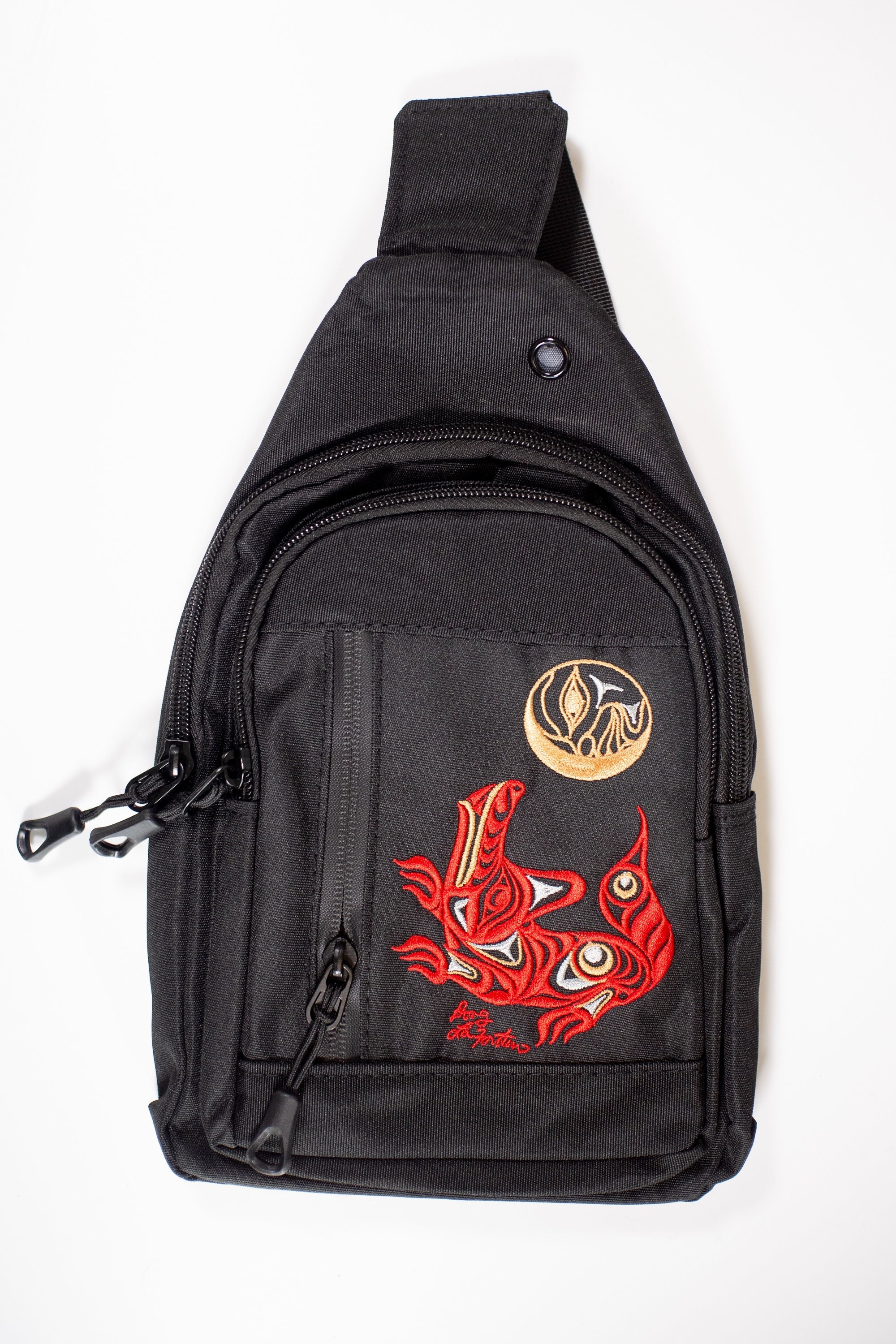 Coast Salish 'wolf' by Douglas Lafortune Embroidered Indigenous Design ...