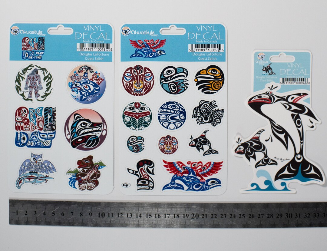 Coast Salish Indigenous Design by Douglas Lafortune Vinyl Decals ...