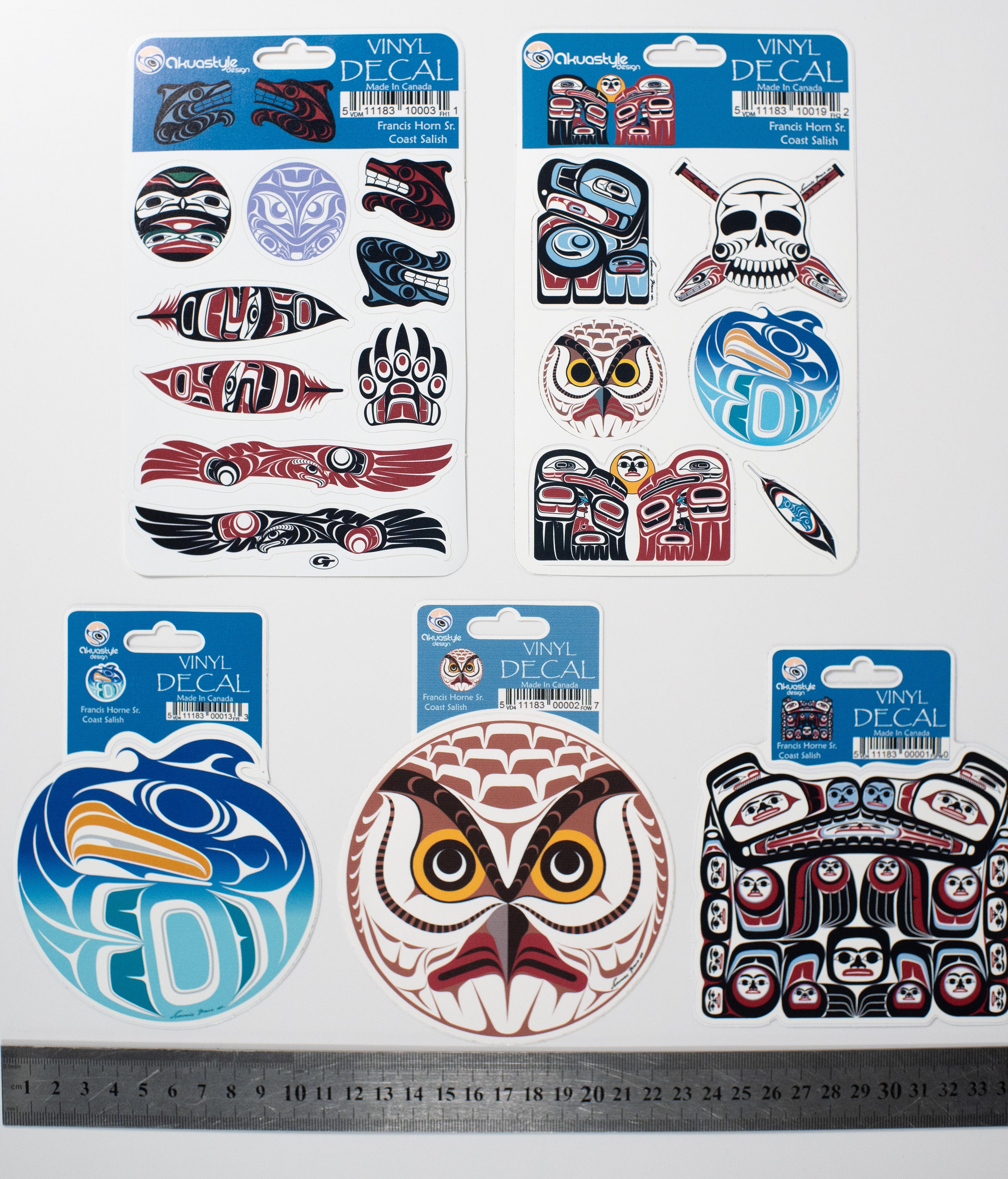 Coast Salish Indigenous Design by Francis Horne Sr. Vinyl Decals ...