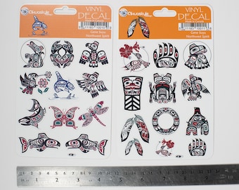 Haida Indigenous Design by Corey Bulpitt Vinyl Decals Sticker | Laptop ...