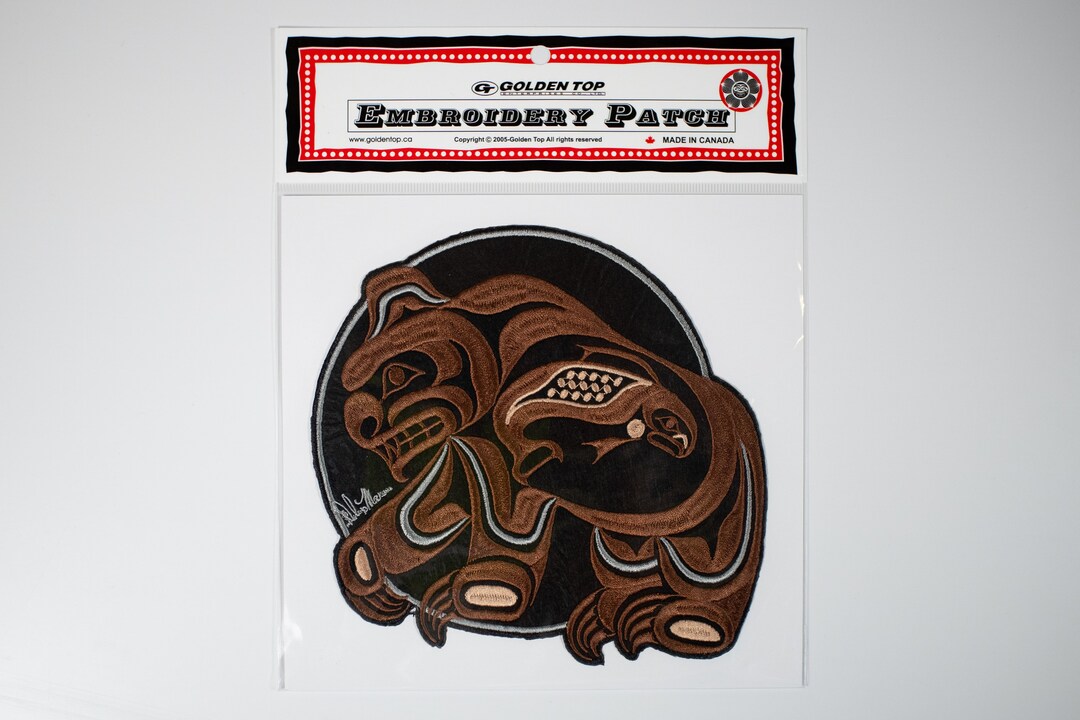 Cree 'bear' Indigenous Design by James "delvis" Dion Morrison | Iron-on ...