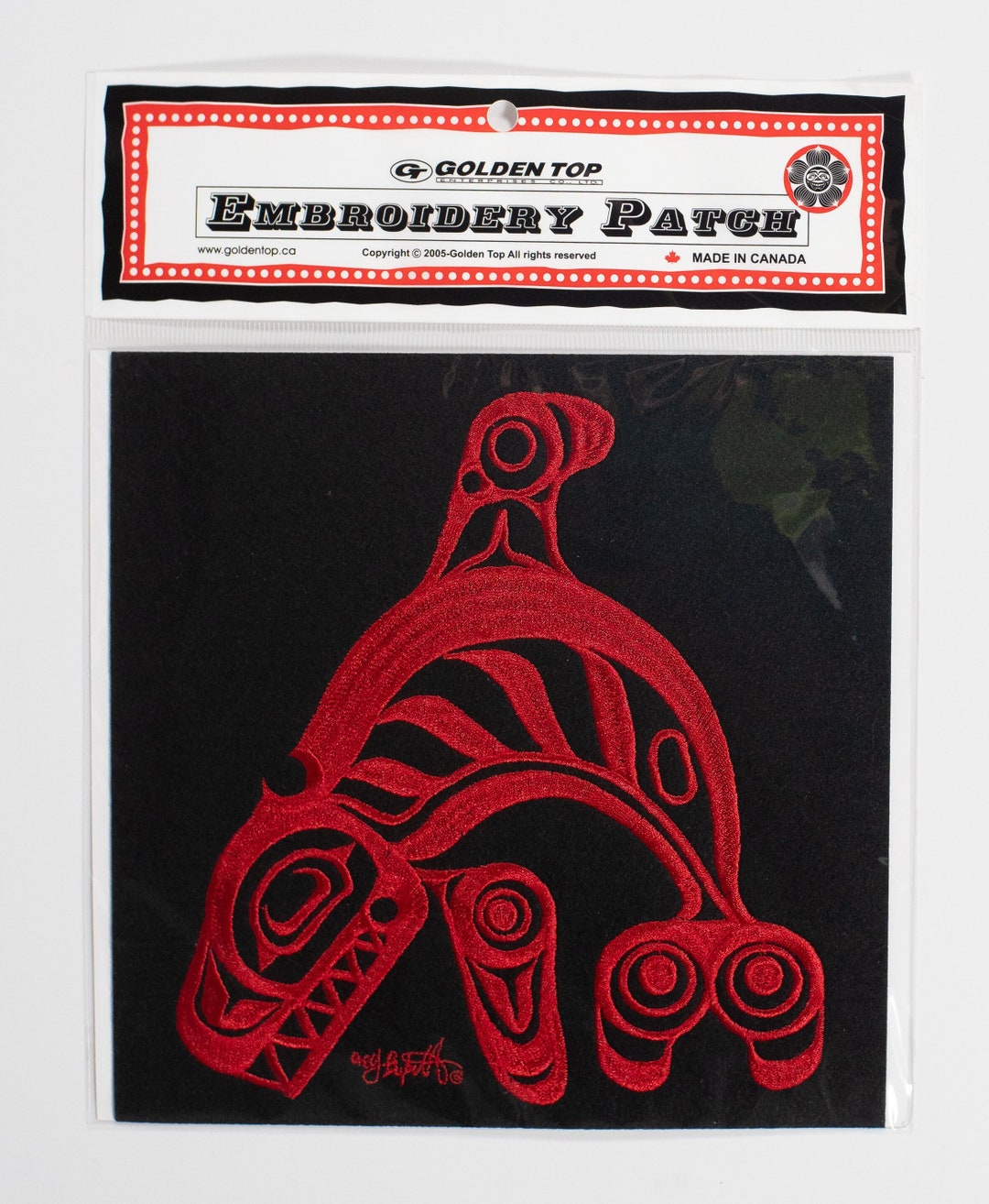 Haida 'killerwhale' Indigenous Design by Corey Bulpitt | Iron-on 19cm ...