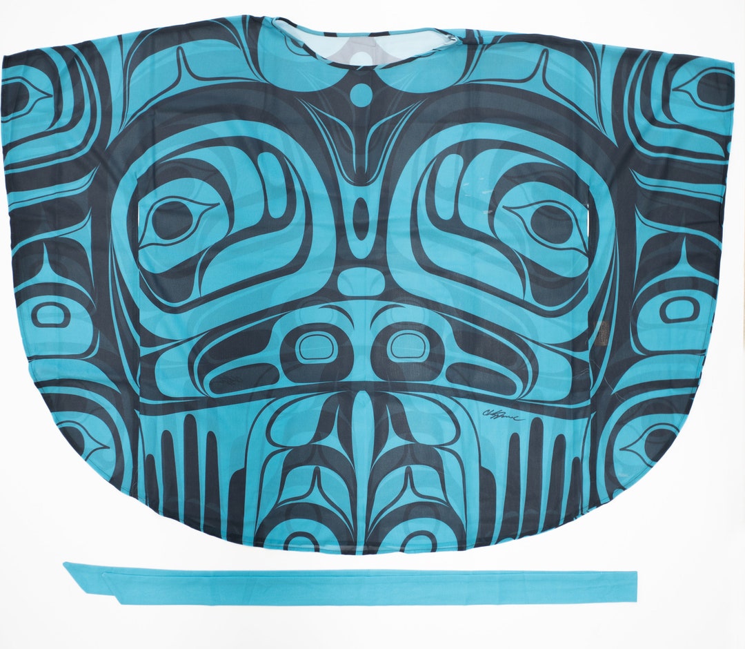 Nuxalk 'spirit of Nuxalk' Indigenous Design by Chazz Mack | Chiffon ...