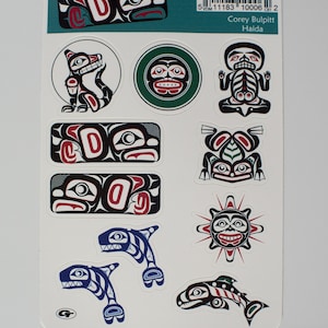 Haida Indigenous Design by Corey Bulpitt Vinyl Decals Sticker | Laptop ...