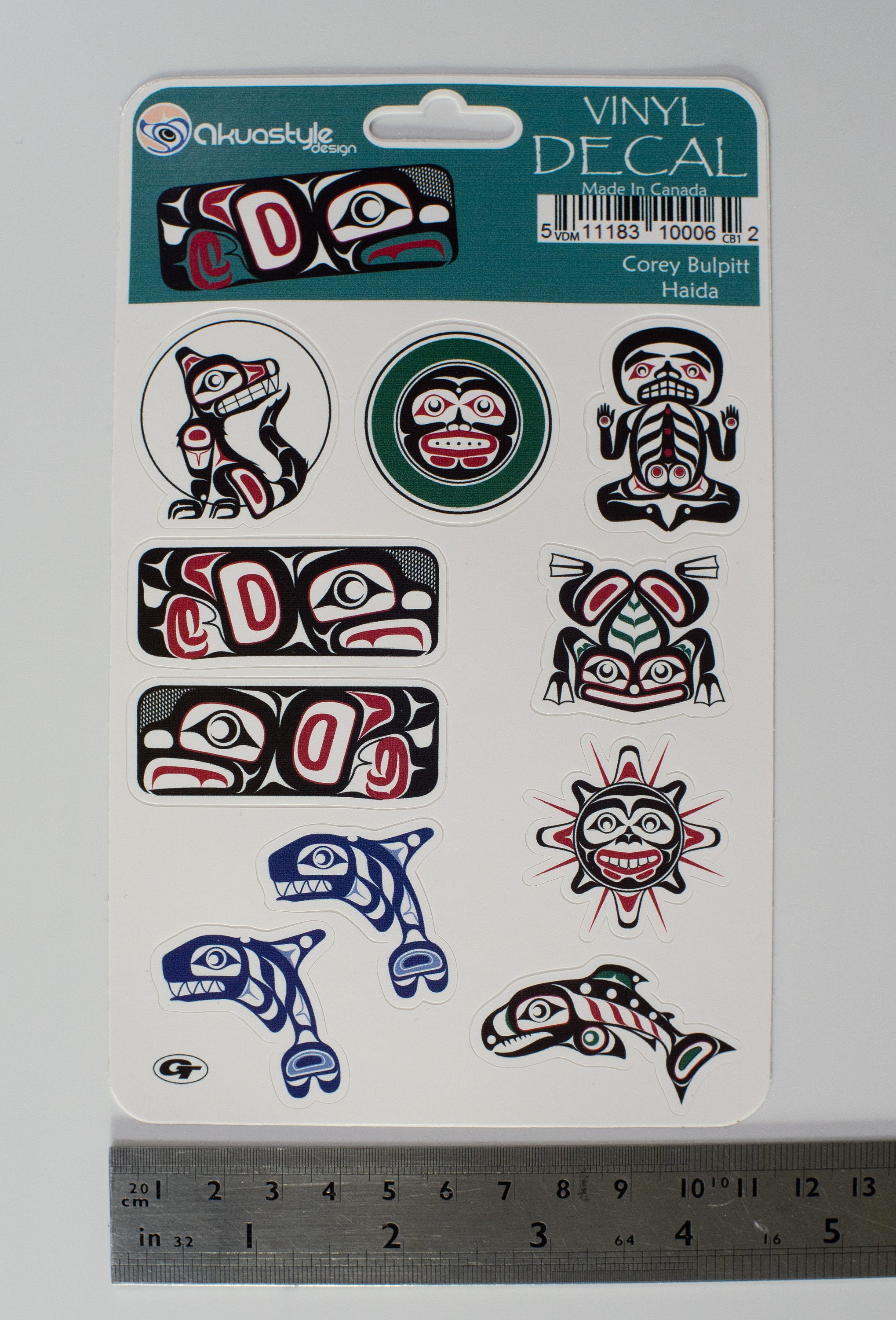 Haida Indigenous Design by Corey Bulpitt Vinyl Decals Sticker | Laptop ...