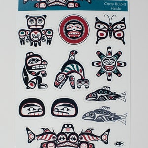 Haida Indigenous Design by Corey Bulpitt Vinyl Decals Sticker | Laptop ...