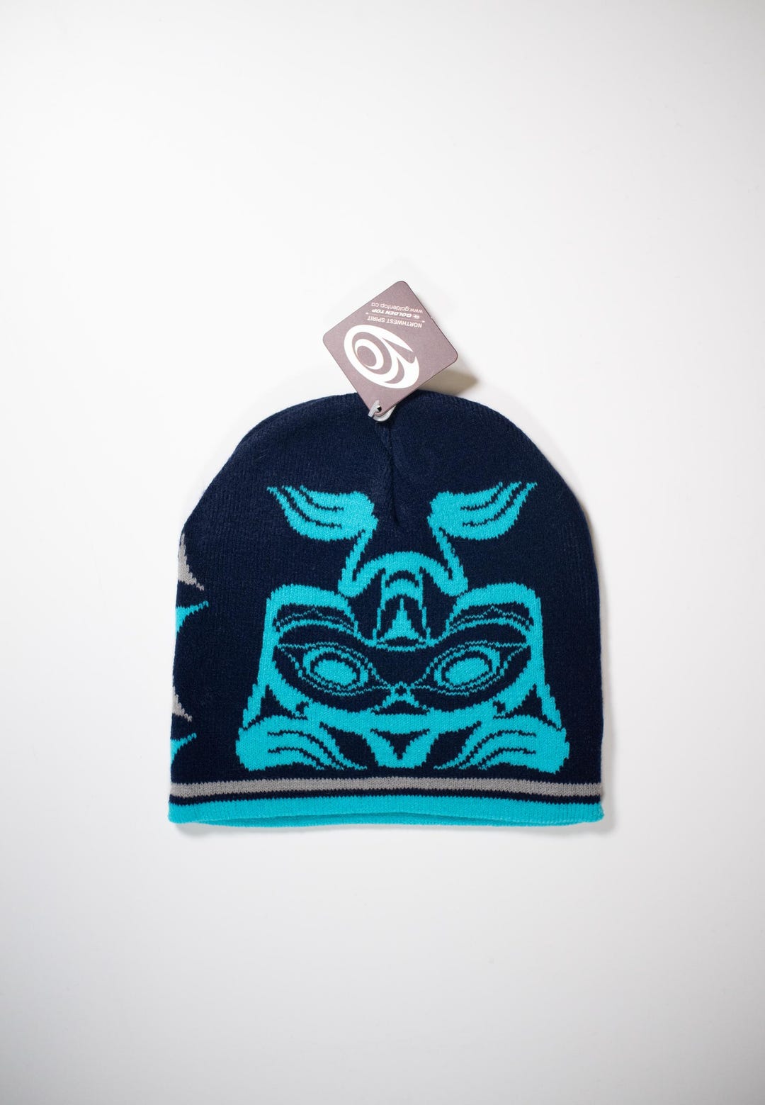 Salish 'frog' Design by Phillip Joe Knitted Toque Beanie Winter Hat ...