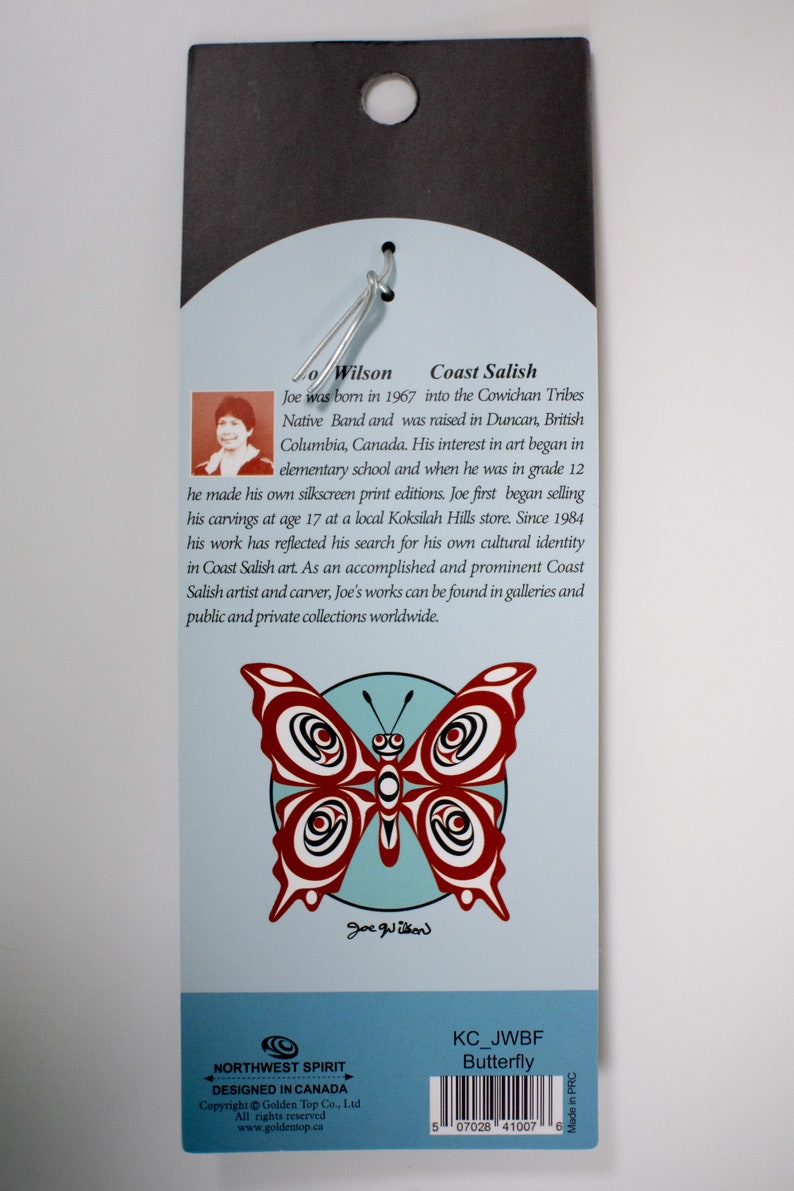 Coast Salish 'butterfly' Indigenous Design by Joe Wilson Pacific West ...