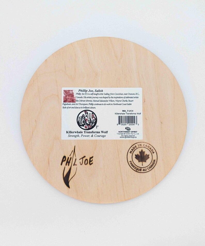 Salish 'killerwhale Transforms Wolf' Indigenous Design by Phillip Joe ...