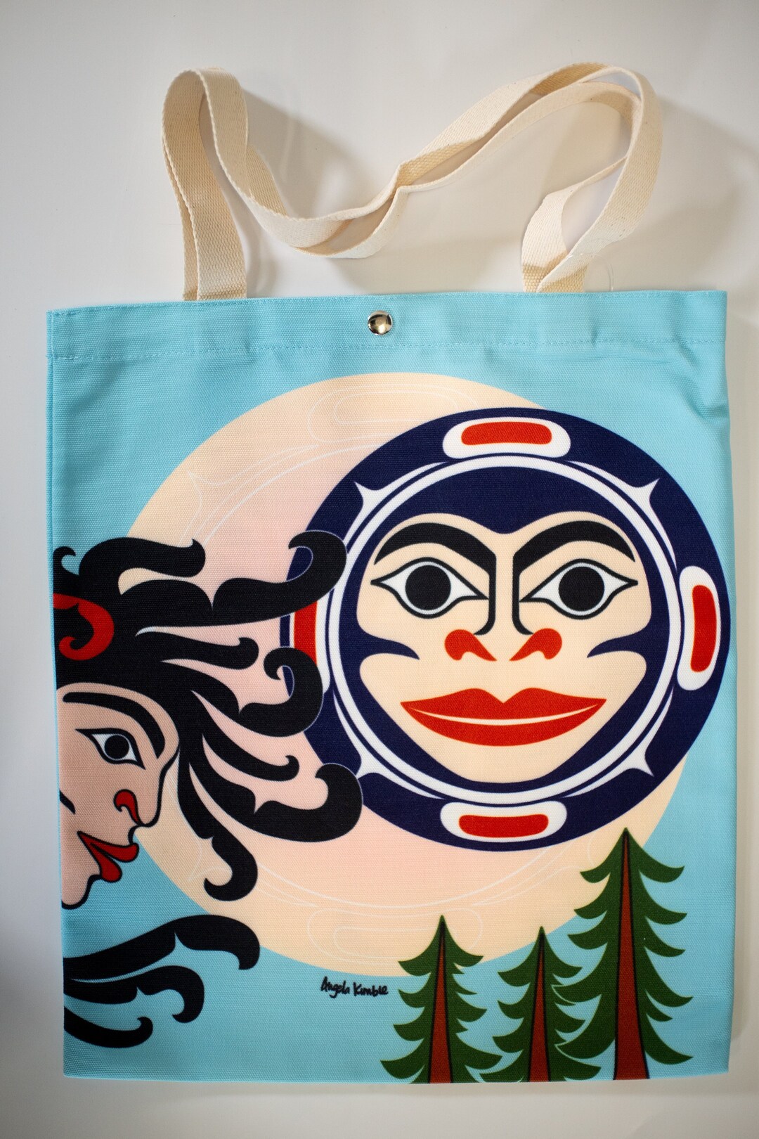 Coast Salish 'journey' Indigenous Design by Angela Kimble Tote Bag ...