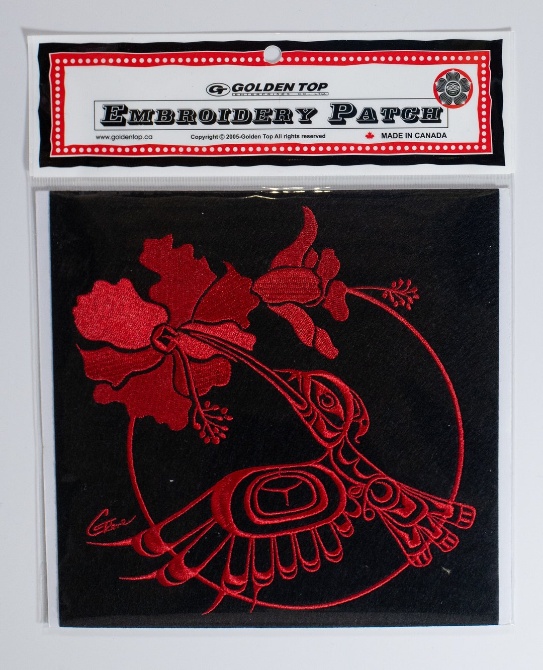 First Nations Design 'hummingbird' by Gene Suyu | Iron-on 19cm ...